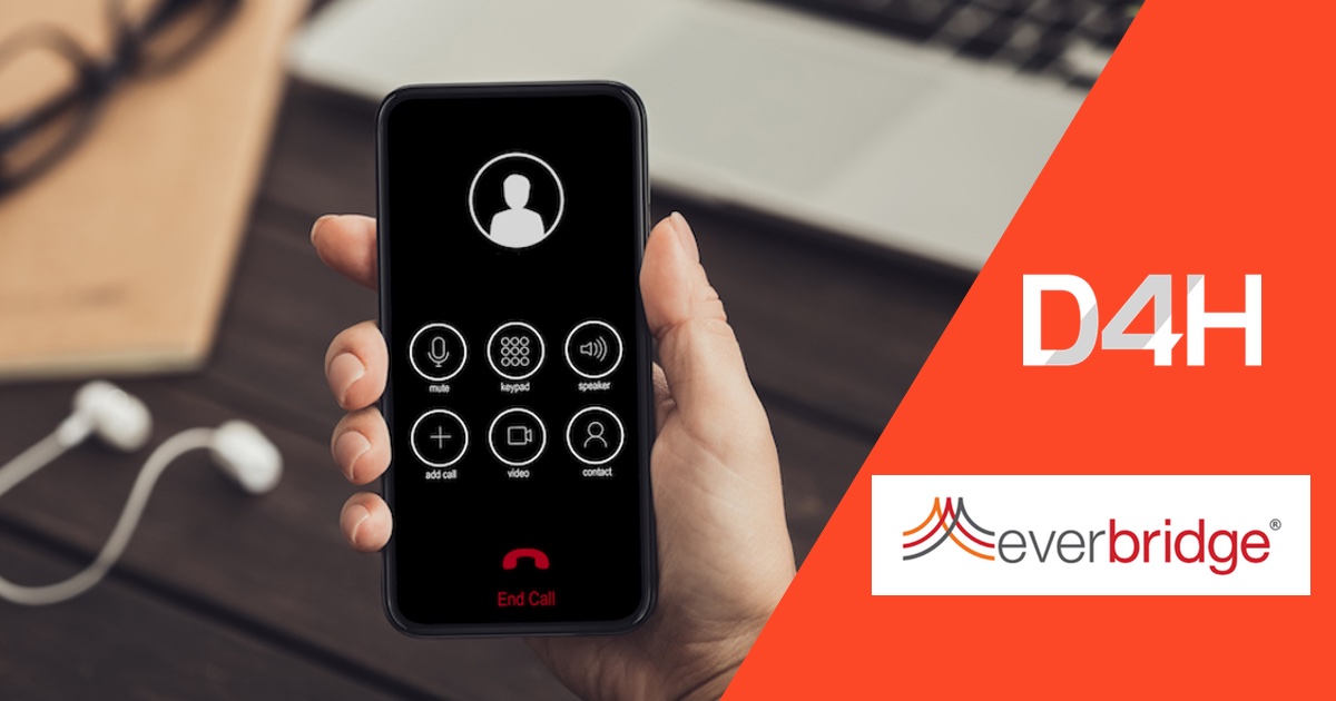 You Can Now Make Everbridge Phone Calls From D4H