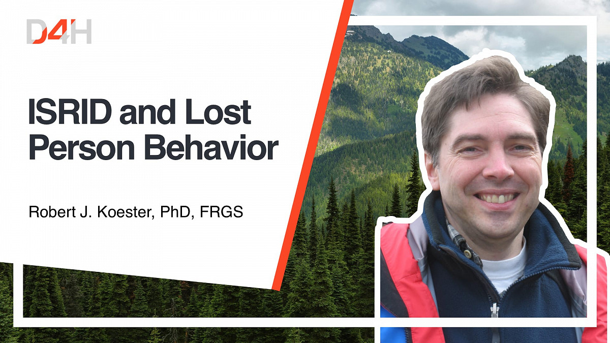 Dr. Robert Koester's Lost Person Behavior and How to Contribute to ISRID